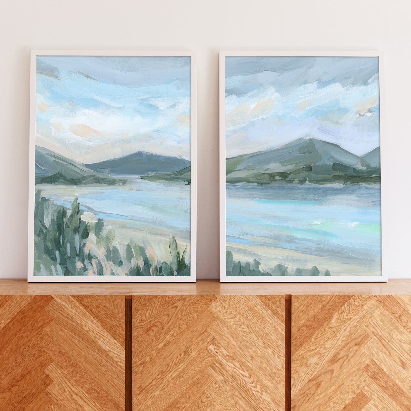 Glacial Wash Diptych - Set of 2 | Jetty Home