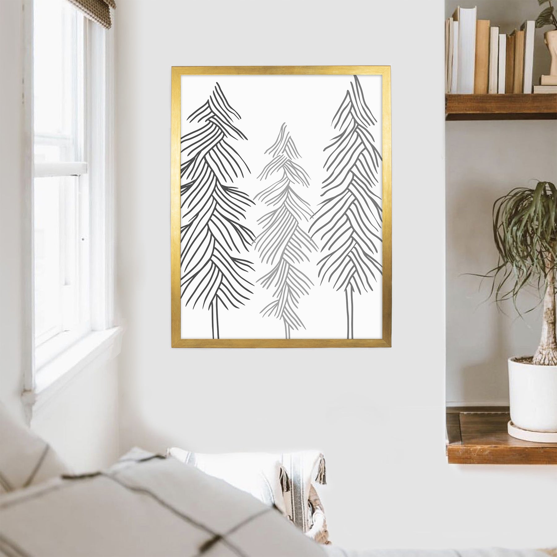 Simple Line Pine Trees, No. 2 | Jetty Home
