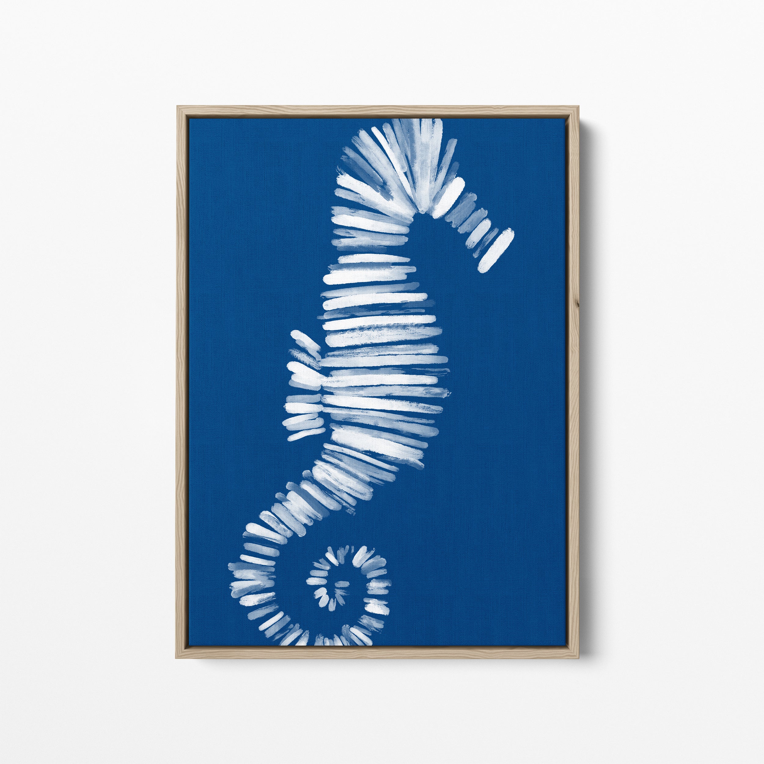 Deep Azure Blue Seahorse | Jetty Home