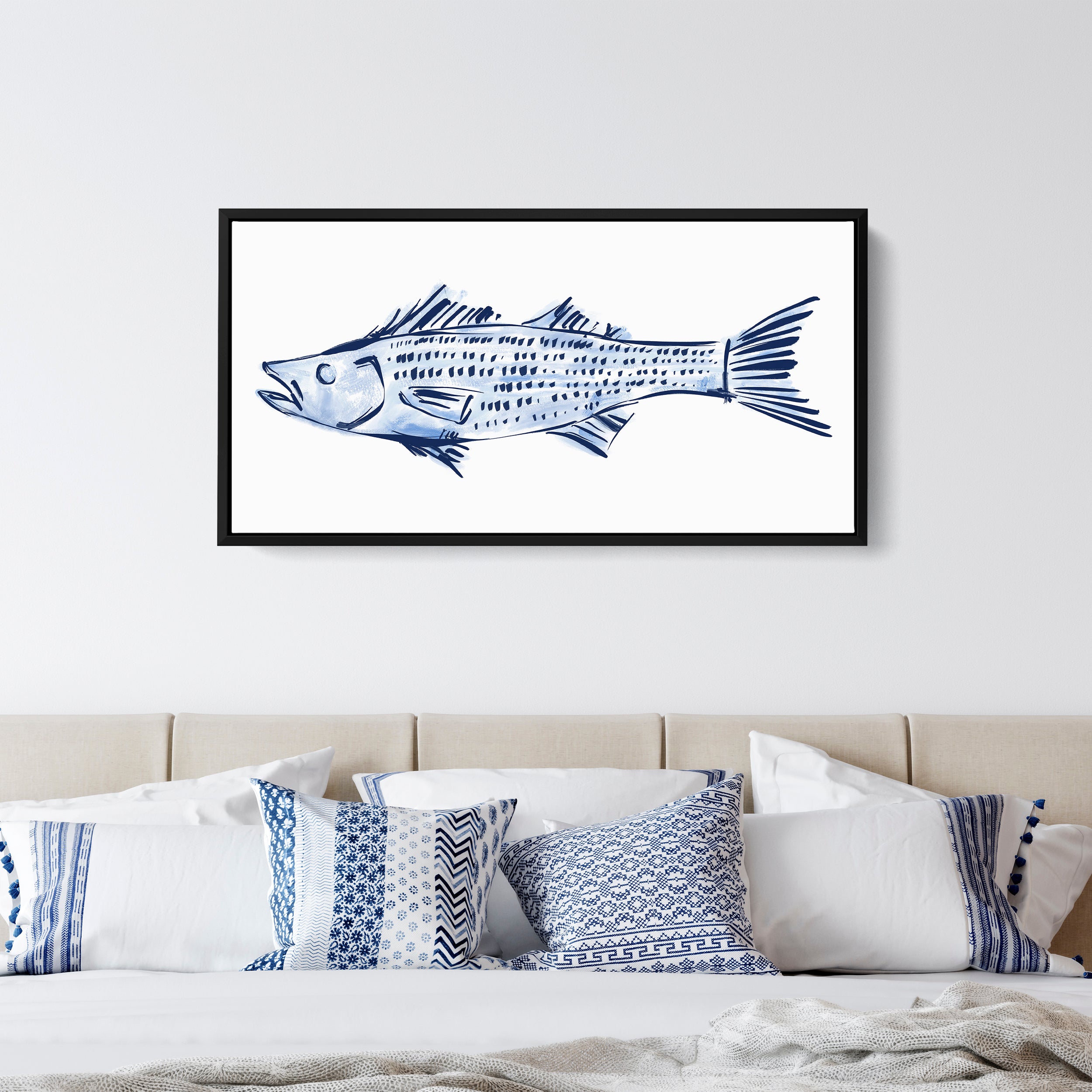 Striped Bass Study Panoramic | Jetty Home