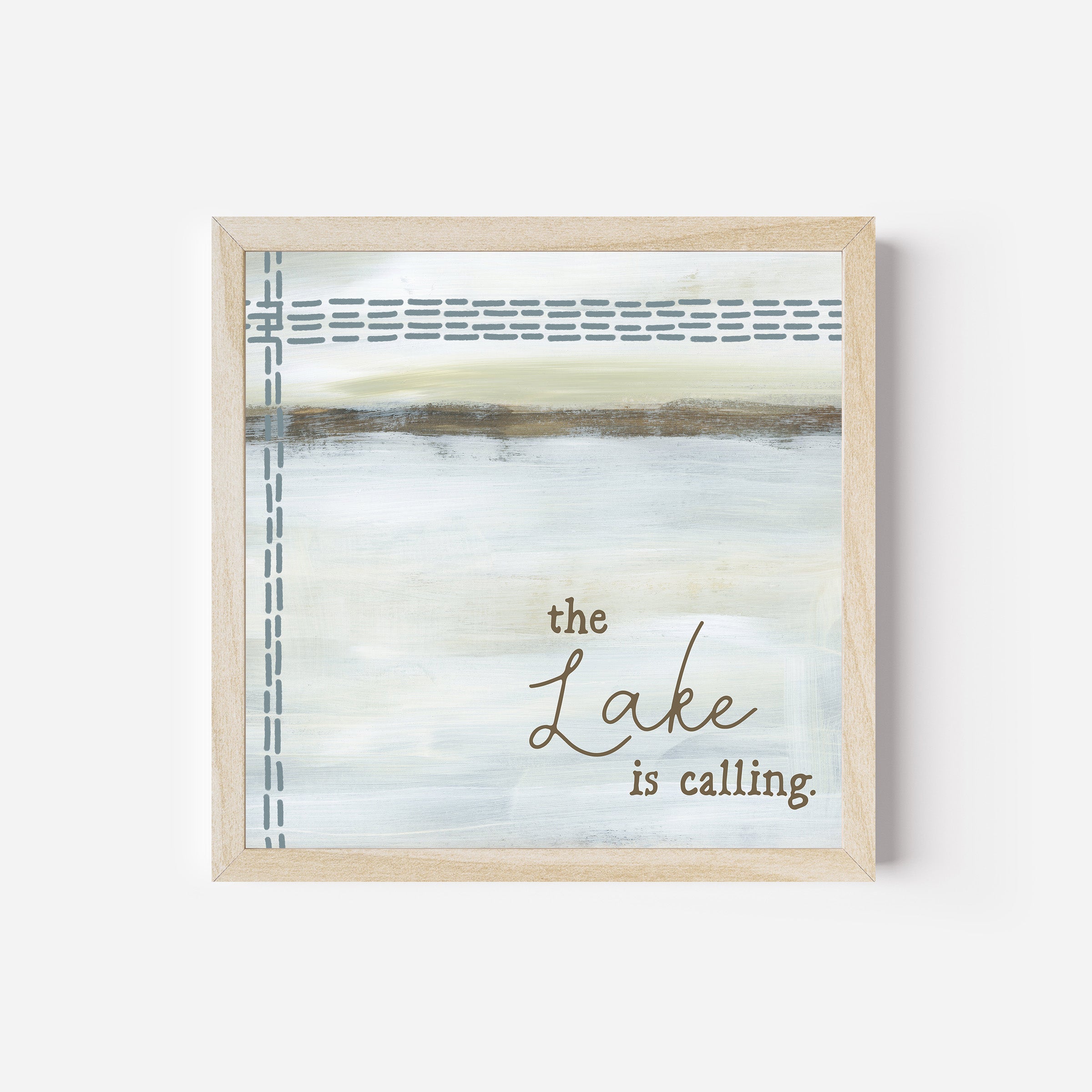 The Lake is Calling | Lake Quote Modern Wall Artwork | Jetty Home