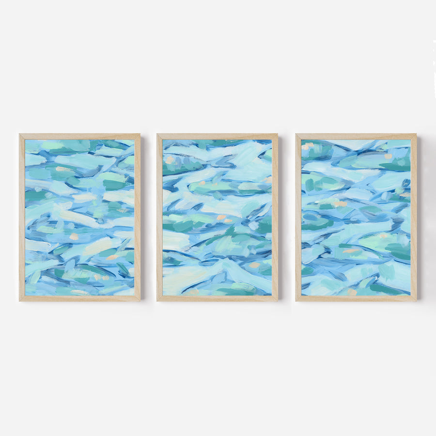 Beneath the Surface Triptych - Set of 3 | Jetty Home