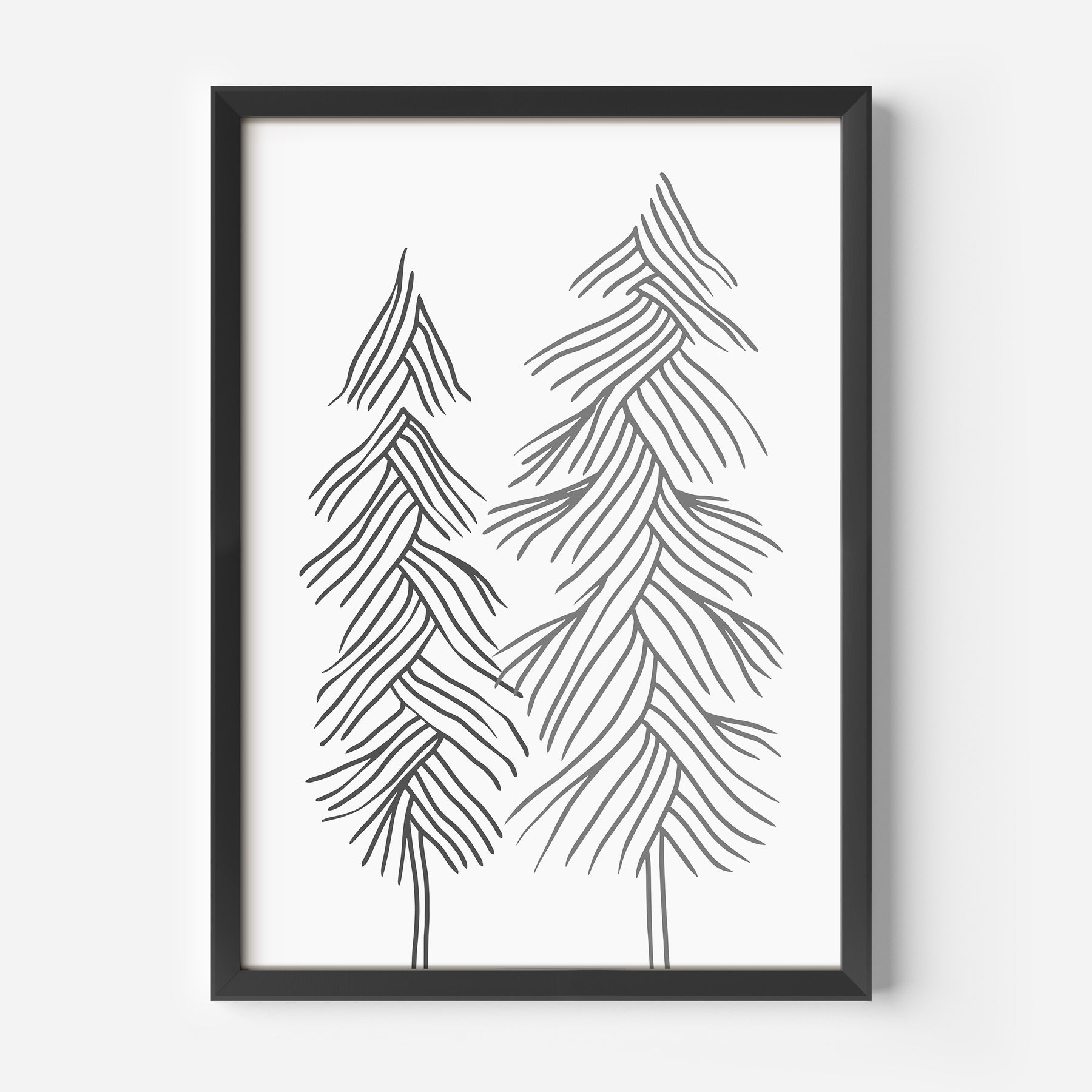 Simple Line Pine Trees, No. 1 | Jetty Home