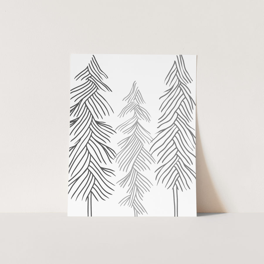 Simple Line Pine Trees, No. 2 | Jetty Home