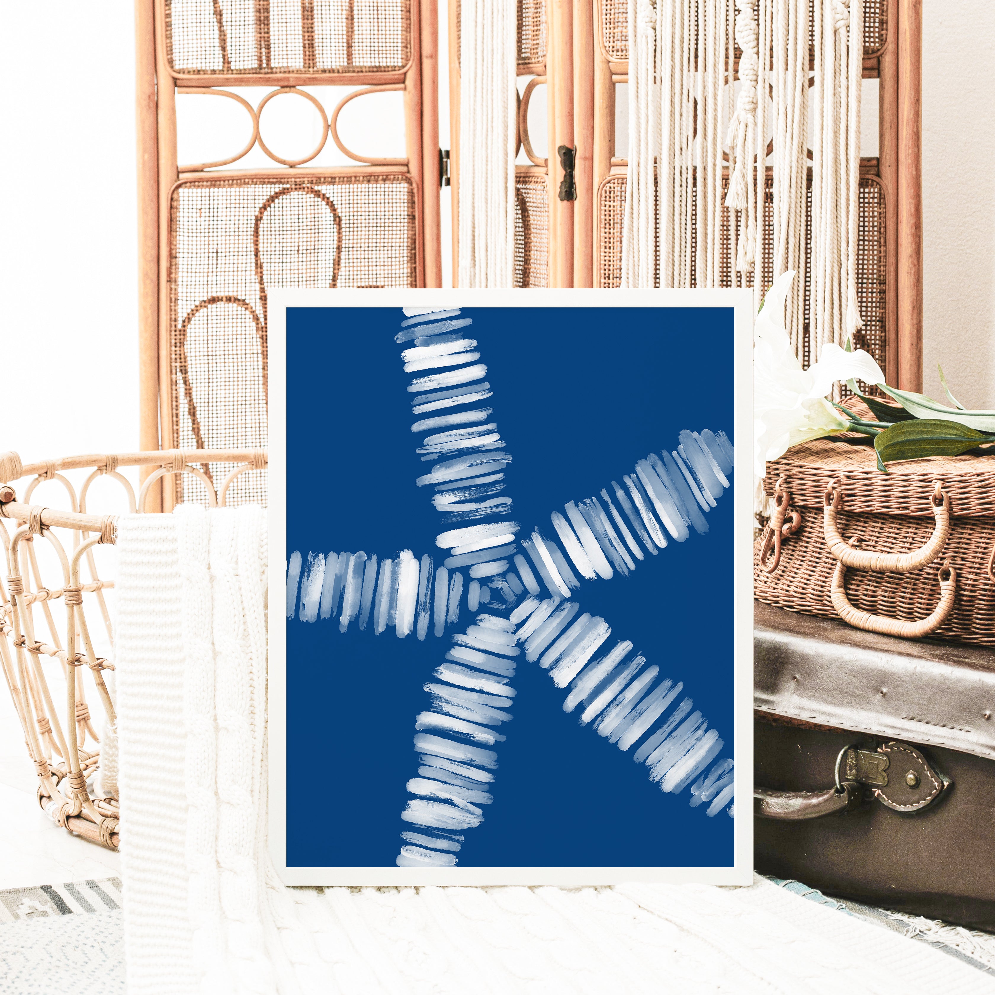 Deep Azure Blue Starfish | Jetty Home