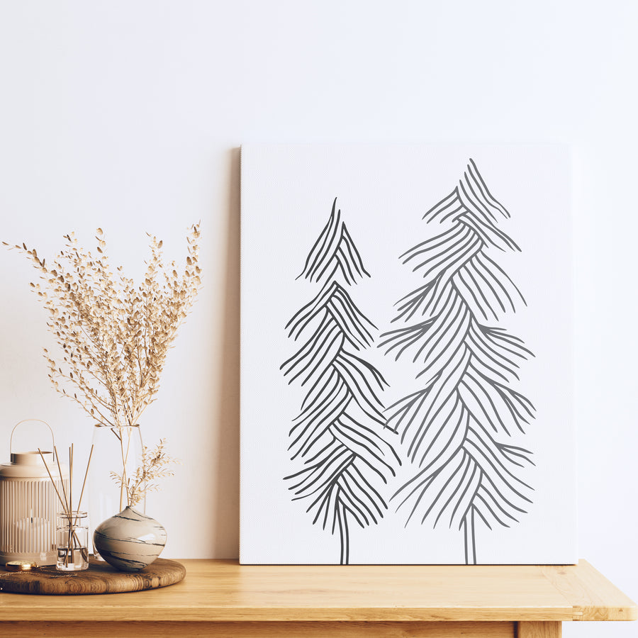 Simple Line Pine Trees, No. 1 | Jetty Home