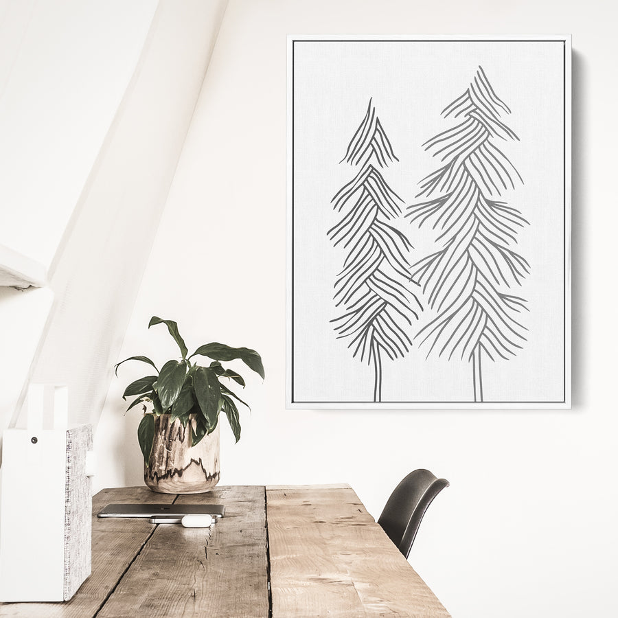 Simple Line Pine Trees, No. 1 | Jetty Home
