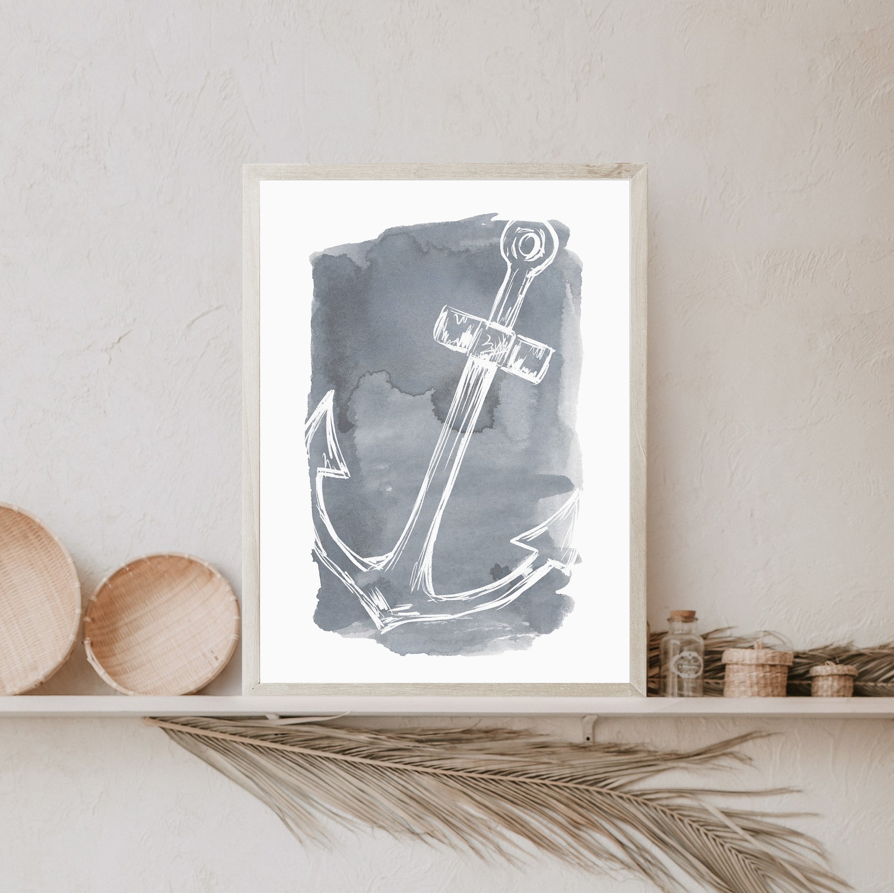 Watercolor Anchor Illustration | Jetty Home