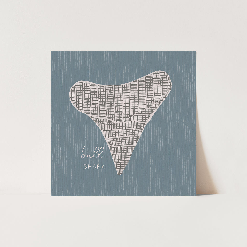 Bull Shark Tooth - Art Print or Canvas | Jetty Home