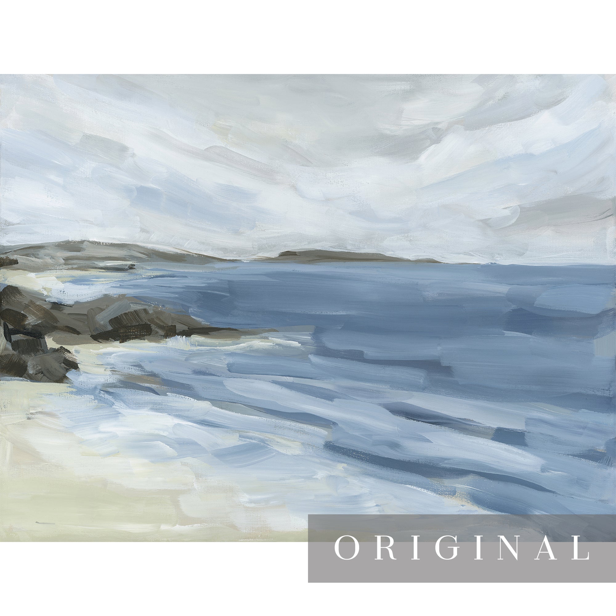 The Rolling Tide - 18x24" Original Coastal Seascape Painting on Canvas ...